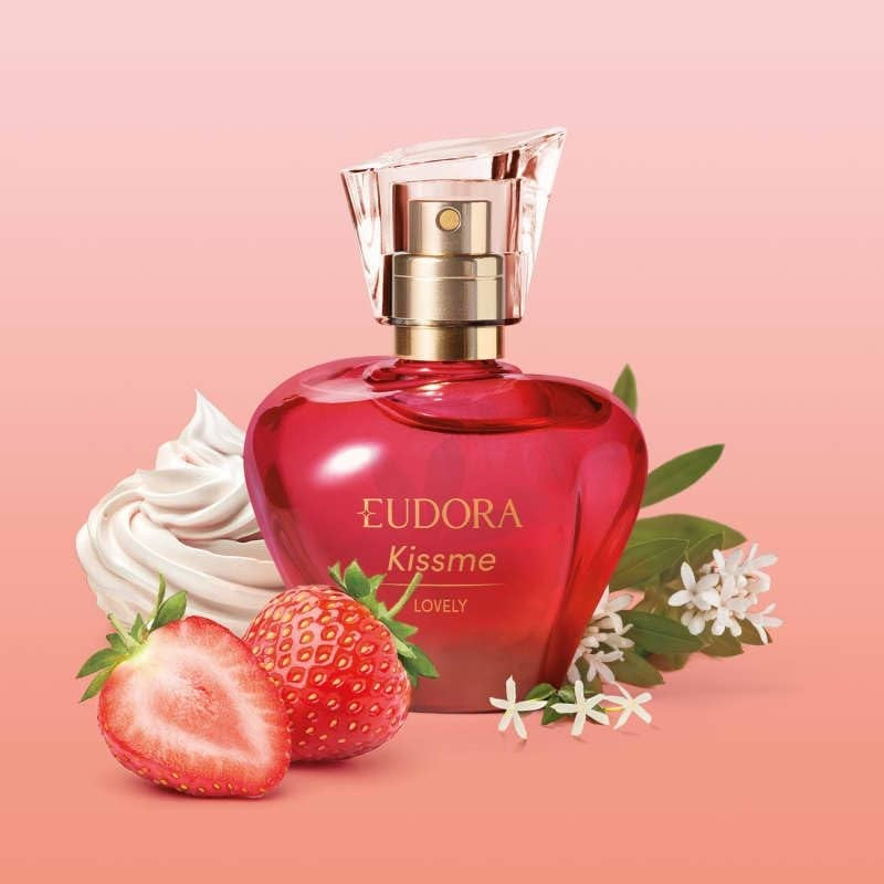 Kiss Me Lovely Colônia 50ml - Eudora – D&D Cosméticos